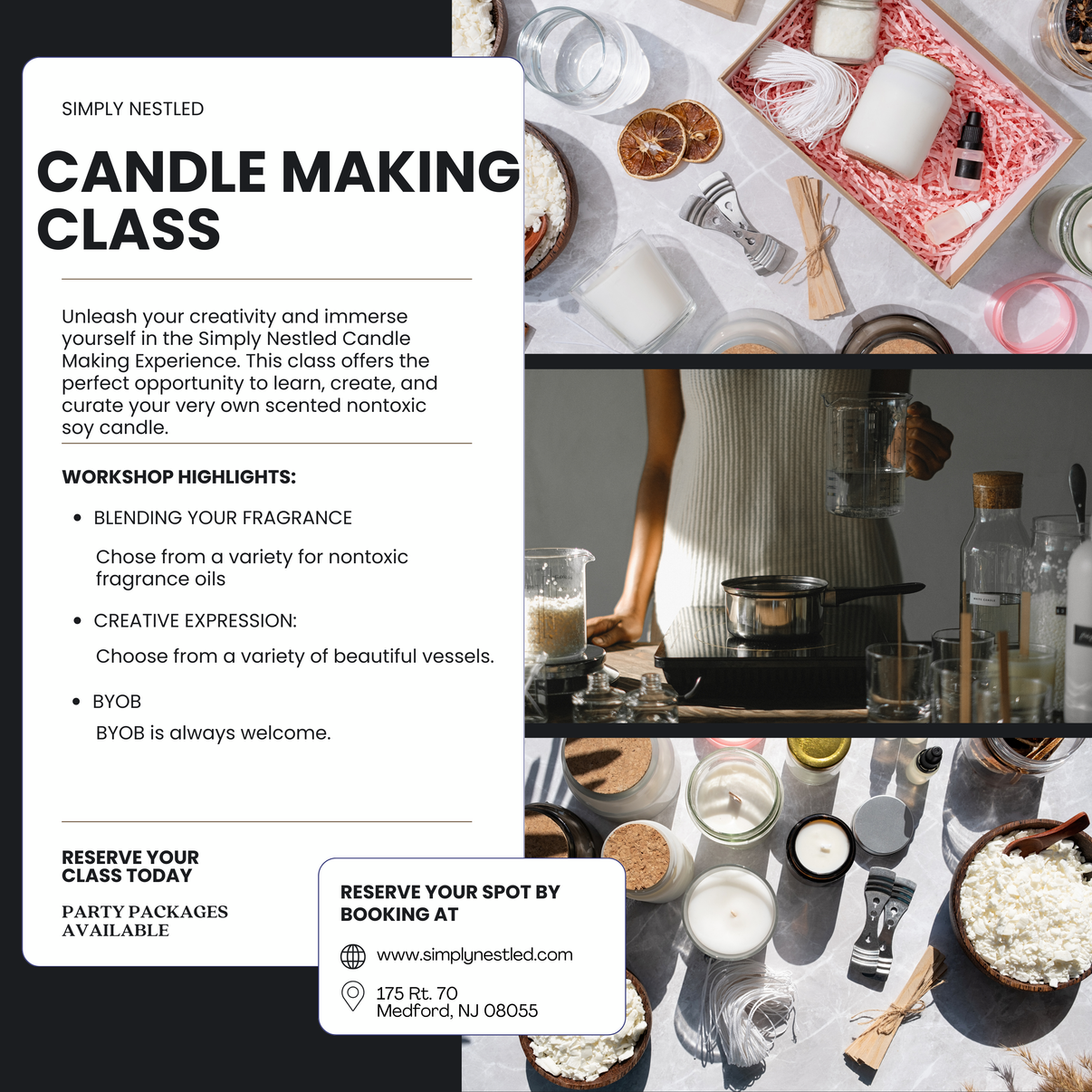 Candle Making Class – Simply Nestled